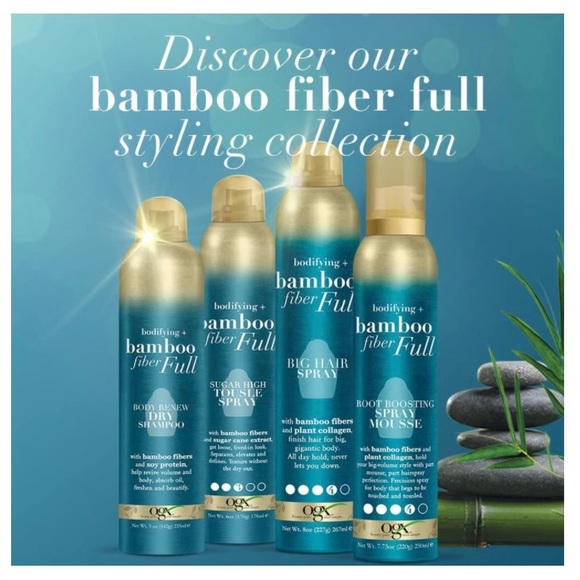 OGX | Hair | Ogx Bodifying Bamboo Fiber Full Sugar High Tousle Spray 6 ...
